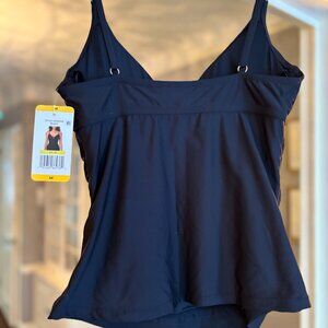 Anne Cole | Swim | Nwt Womens Anne Cole Tankini Black Swim Top Size M ...